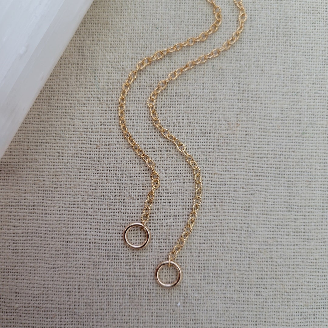 2mm Textured Cable 14k Gold Filled Carabiner Chain // Necklace - Etsy