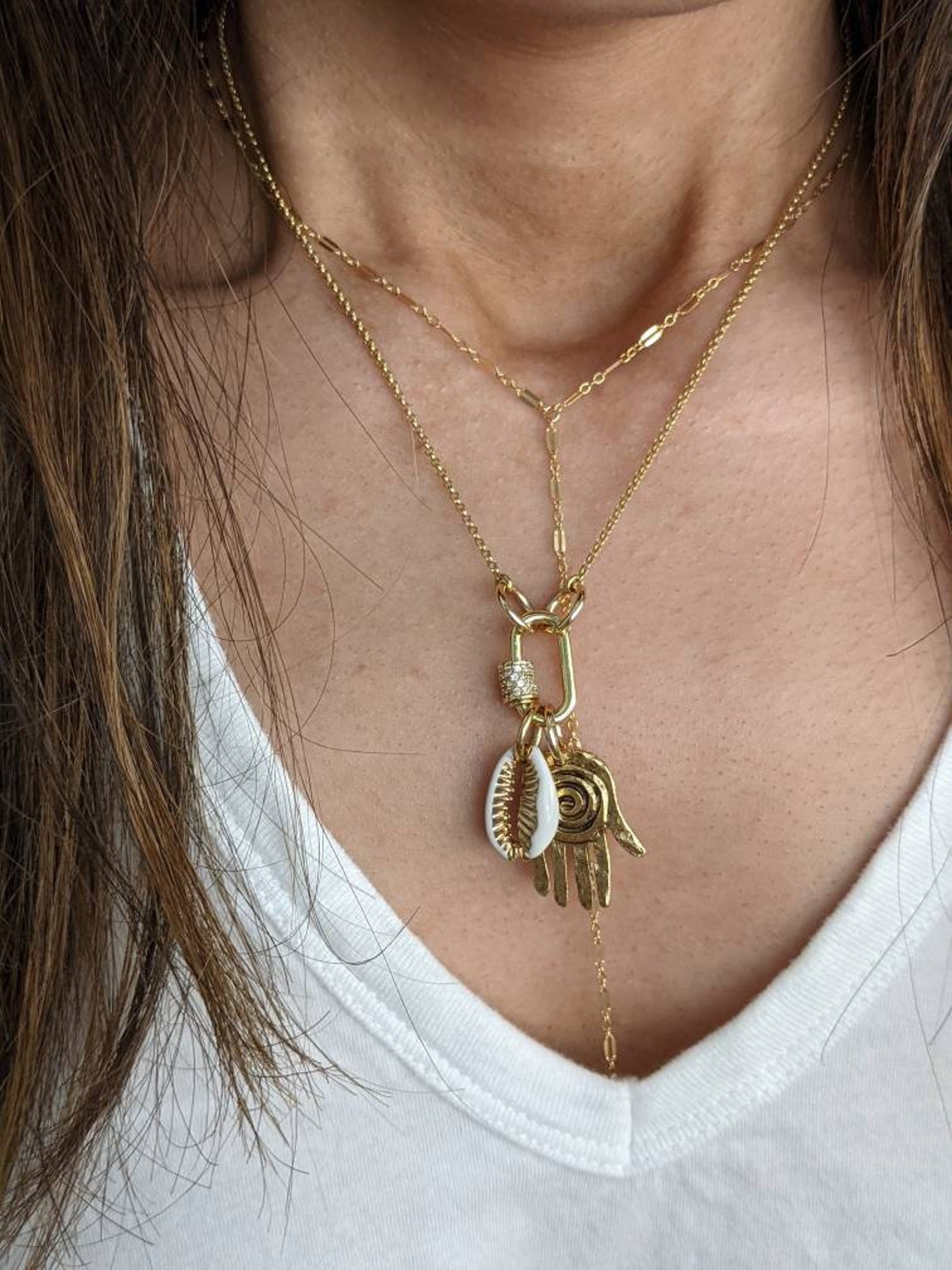 14k Gold Filled Y Necklace - Etsy