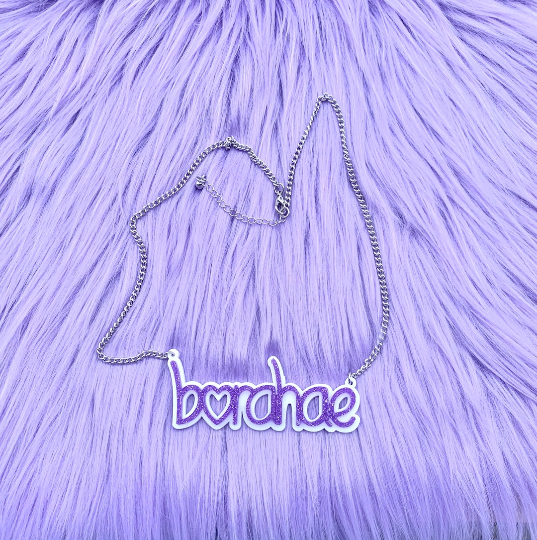 BTS Gift Borahae Necklace Gift for Her Valentines Day Present Holiday ...