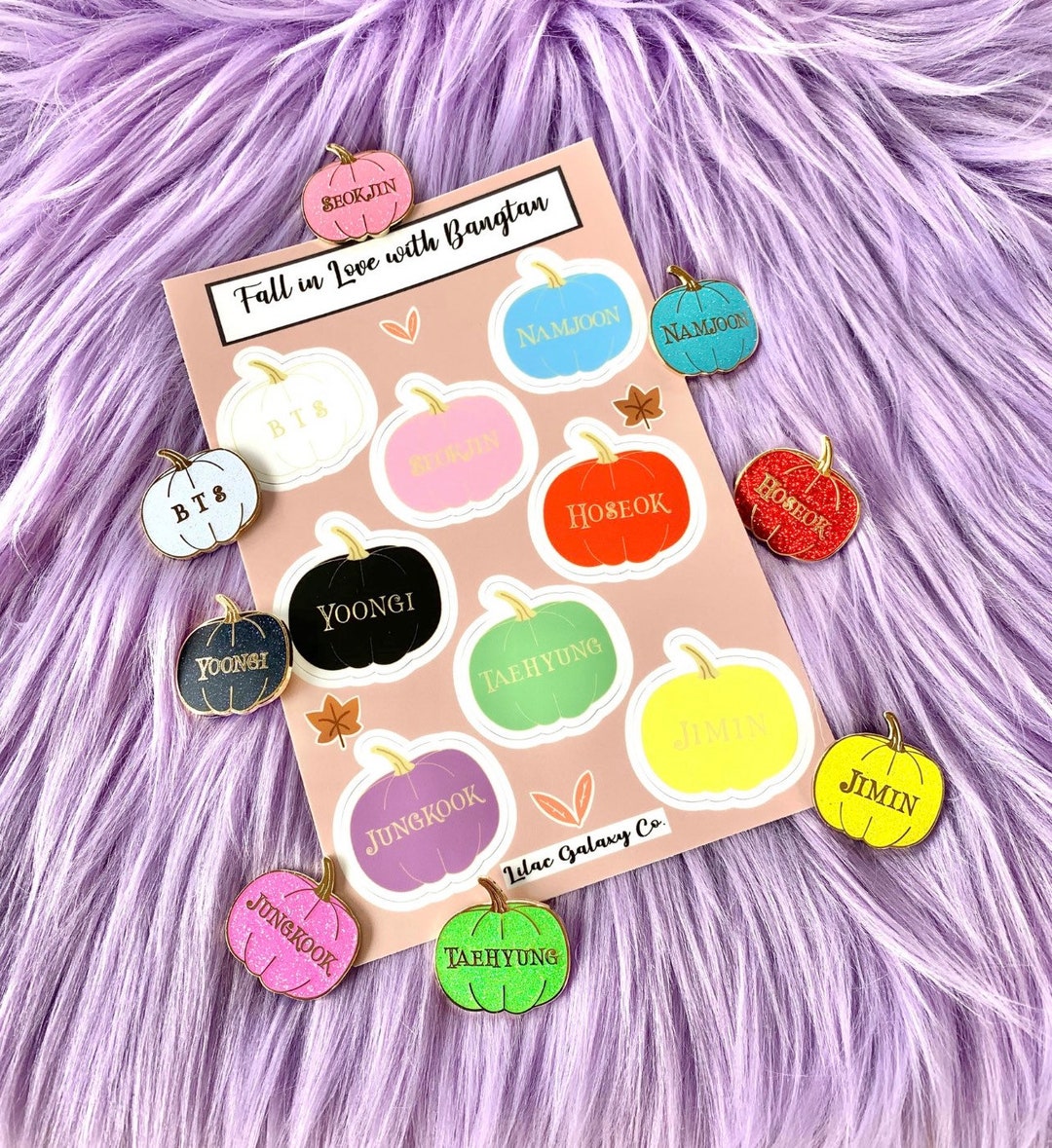 Kpop Gift BTS Pumpkin Enamel Pins BTS Pins Gift for Her Valentines Day ...