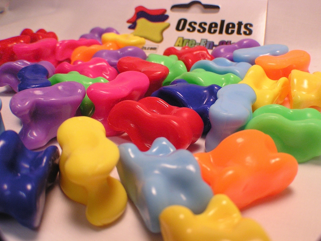 Jeu D' Osselets En Plastique - Plastic Jacks Game - Knucklebone ...
