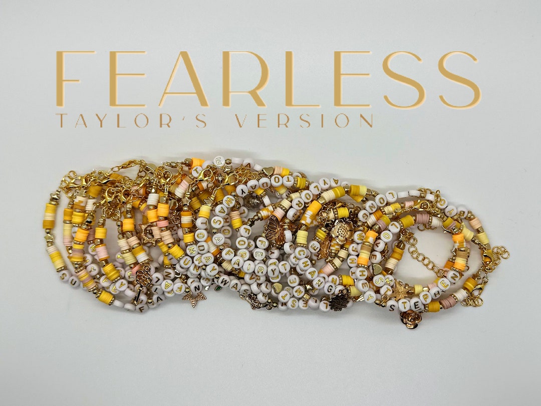 Fearless Collectable Friendship Bracelet for Exchanging Eras Tour - Etsy