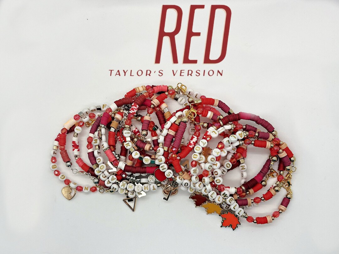 Red Album Collectable Friendship Bracelets to Exchange - Eras Tour - Etsy