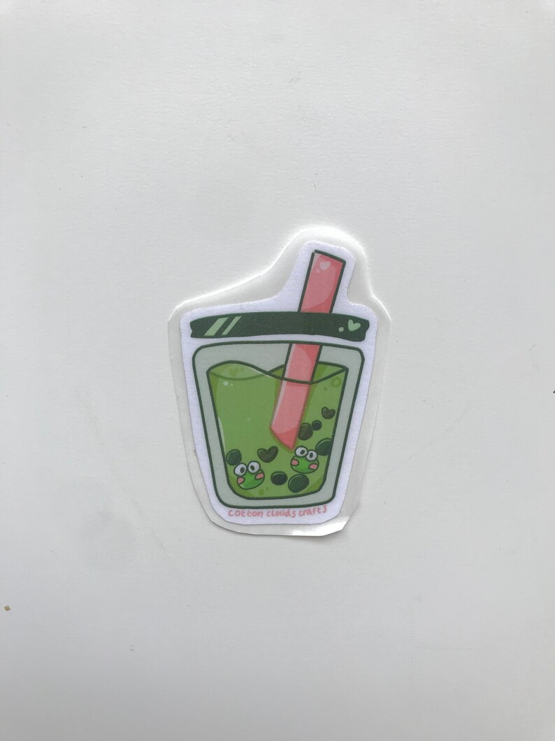 Keroppi Boba Sticker - Etsy