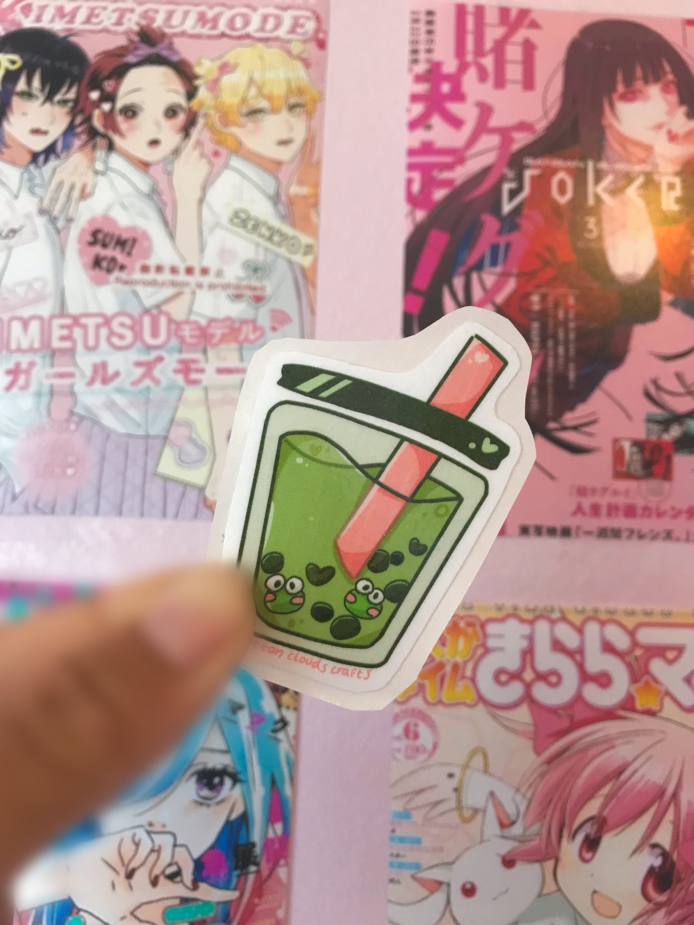 Keroppi Boba Sticker - Etsy