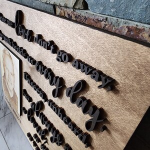 Memorial Tribute Sign, Keepsake Plaque, Loved One Memorial Sign ...