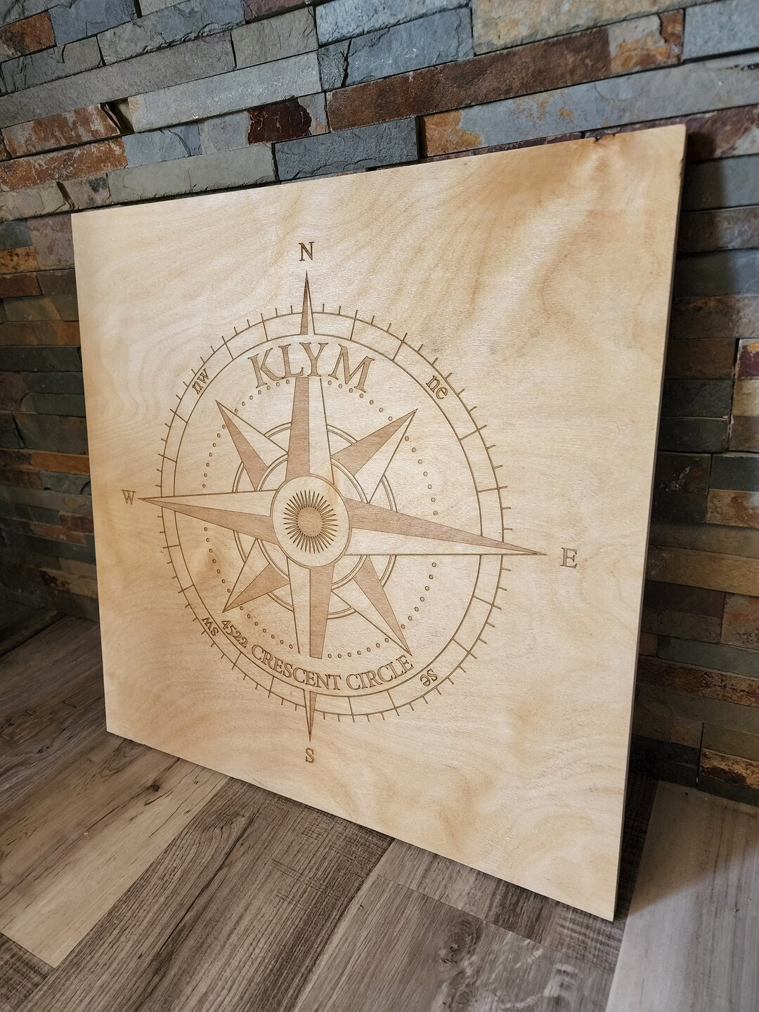 Nautical Compass Decor, Personalized Compass, Wood Compass, Custom ...