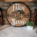 Custom Wood Sign: Personalized Round Plaque, Logo Design (indoor Only ...