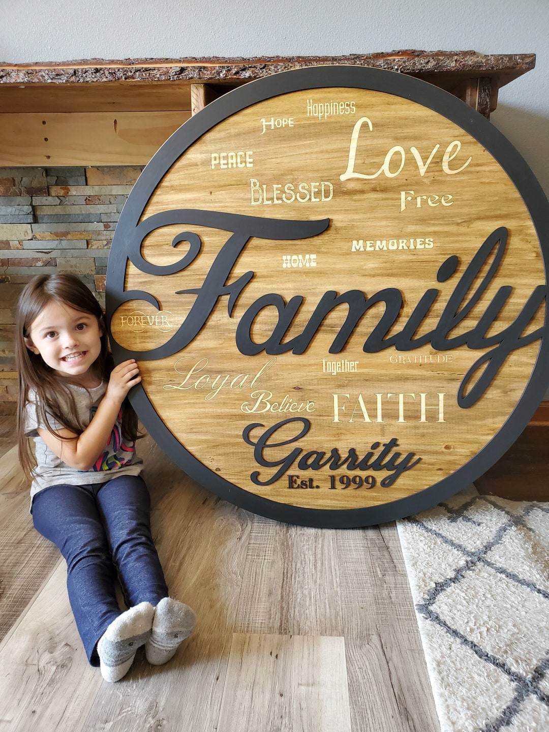 Laser Cut Family Plaque: Personalized Heirloom Gift - Etsy