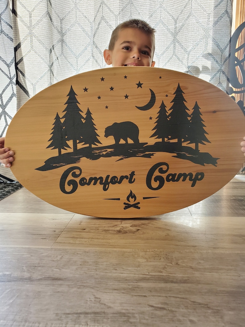 Outdoor Camp Sign, Cedar Wood Signs, Last Name Campsite Sign - Etsy