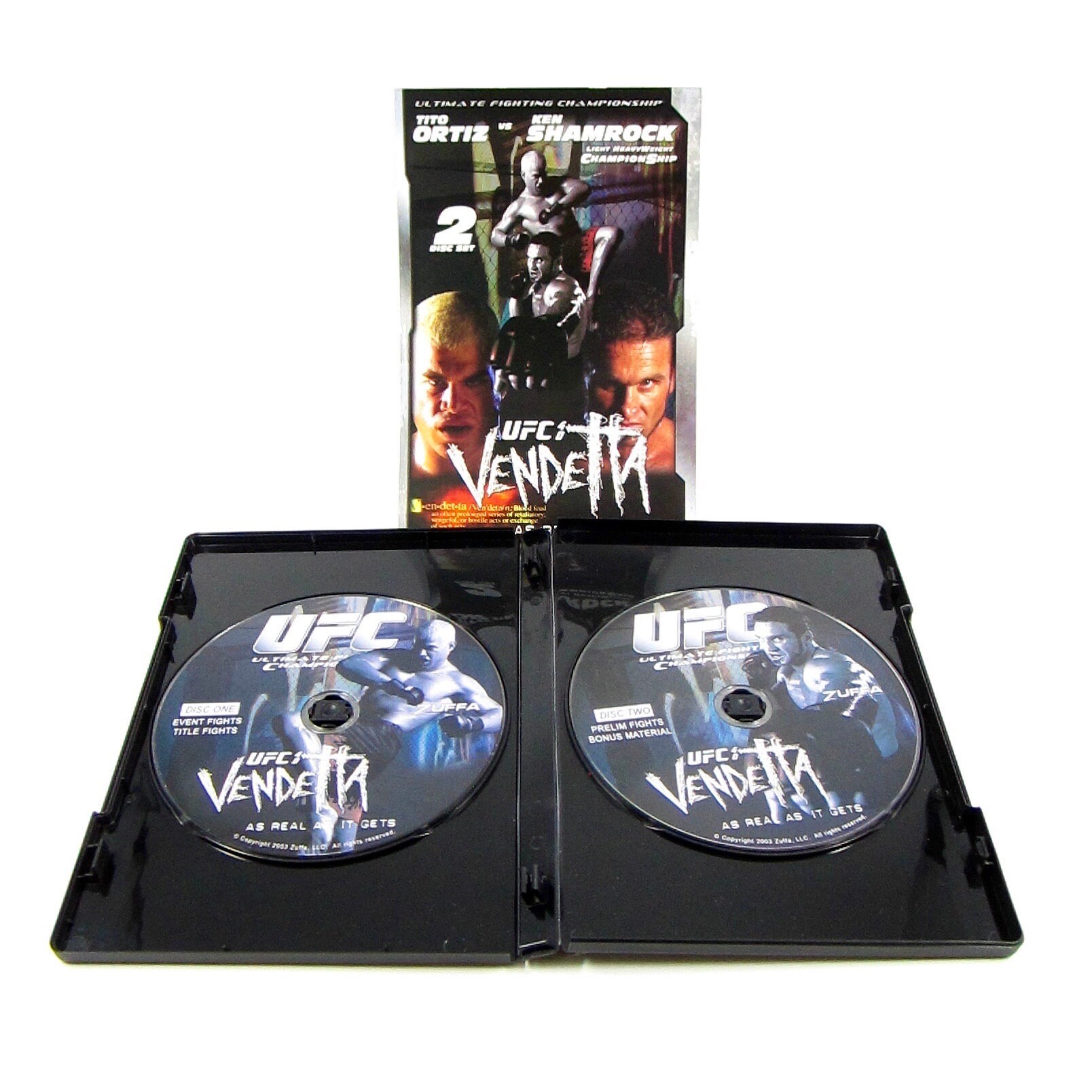 UFC 40 Vendetta Tito Ortiz Vs Ken Shamrock 2002 2-disc DVD - Etsy