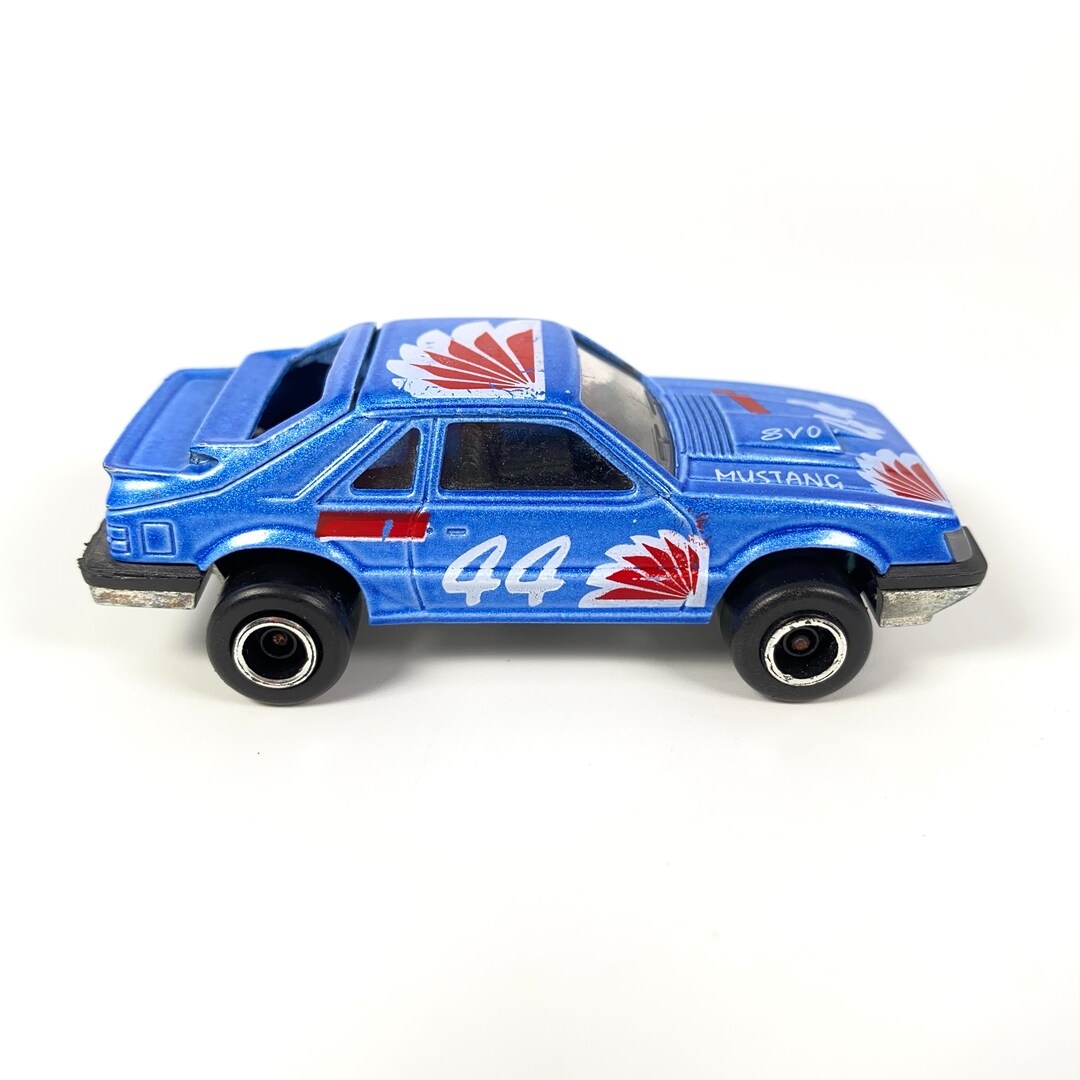 Vintage Majorette Race Car #220 Ford Mustang SVO Turbo Loctite #44 Blue ...