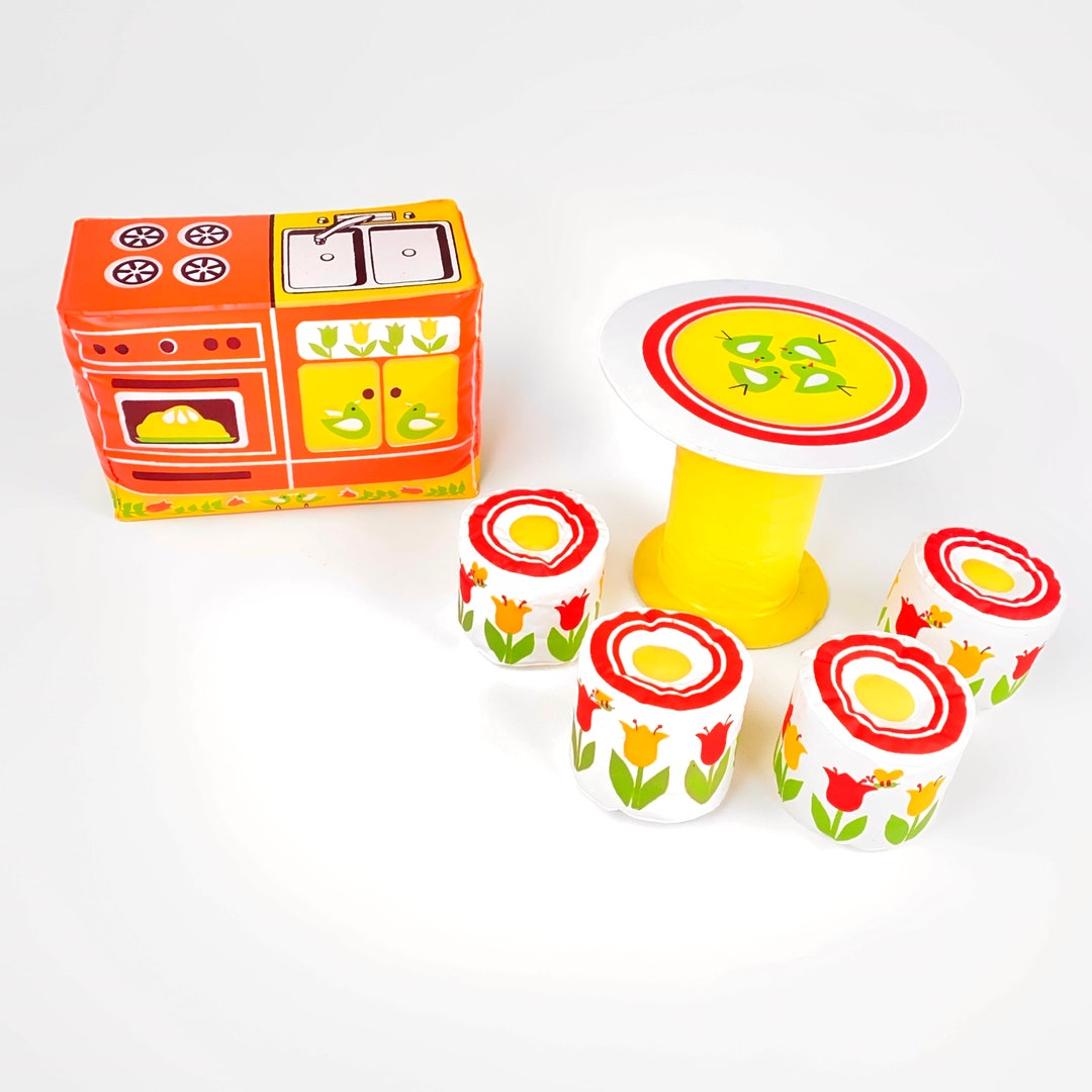 6 Piece Vintage 1970s Zee Toys Puff N Play Barbie Clone Inflatable ...