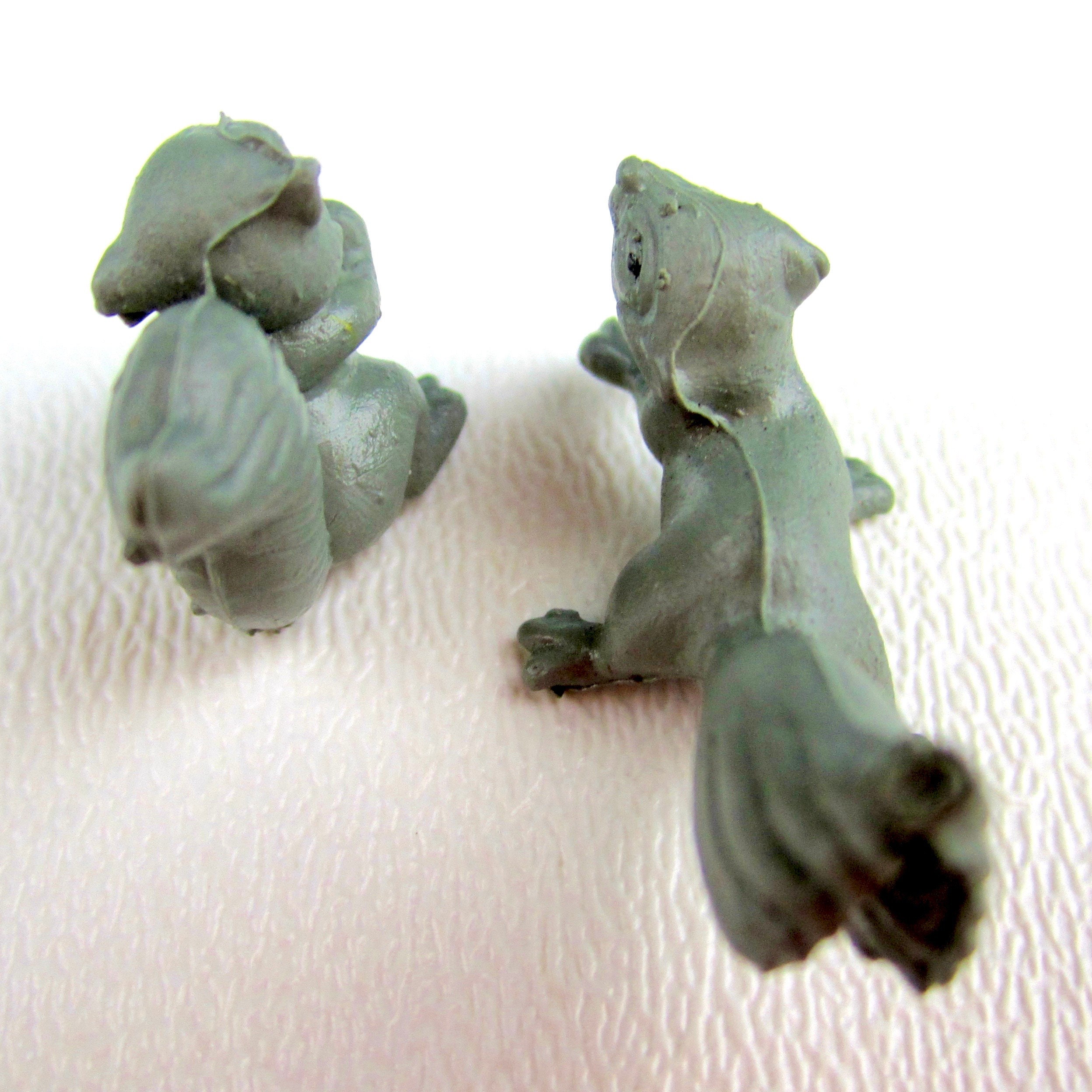 Miniature Plastic Squirrel Pair Vintage New Old Stock SSCO | Etsy