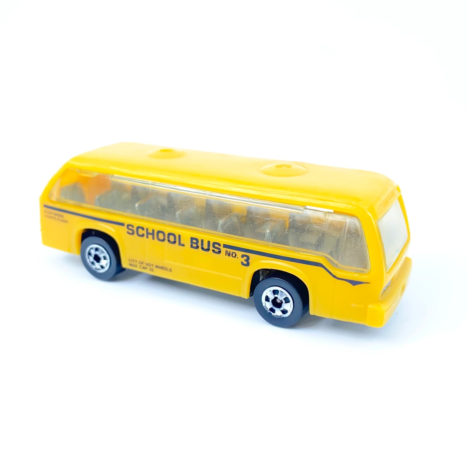Vintage 1981 Hot Wheels Team School Bus No. 3 Yellow #3256 - Malaysia ...