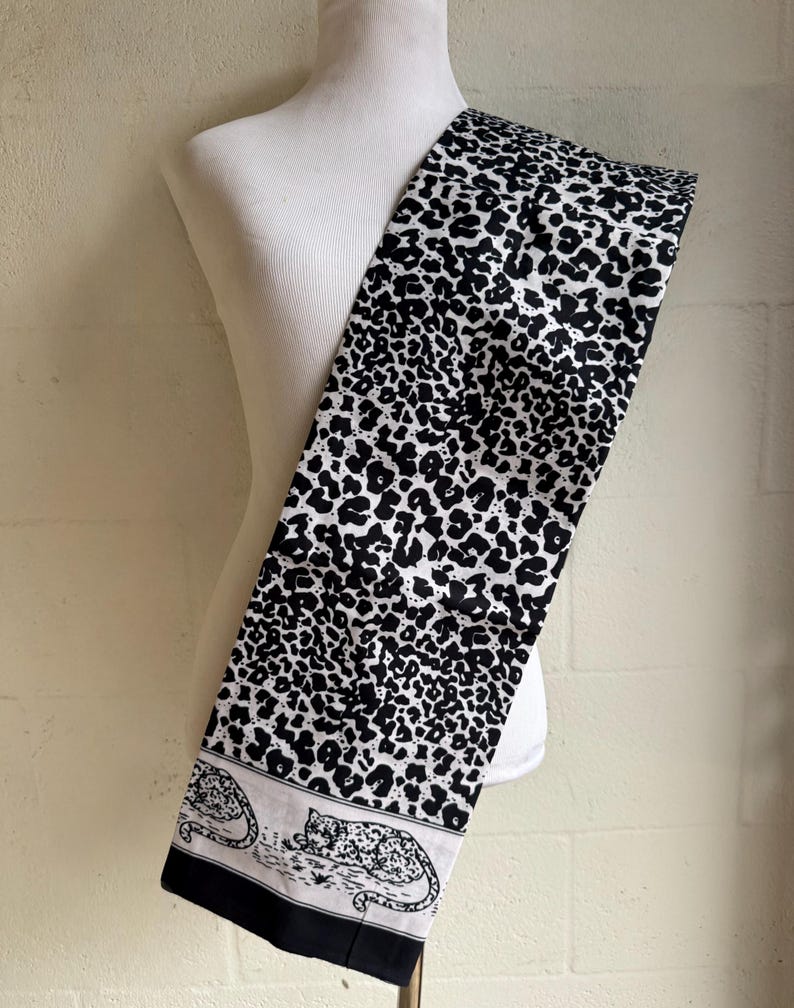 Black and White Leopard Fabric. Idlozi Fabric. African Spirituality ...