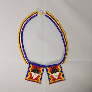 Kingdom of Eswatini Ligcebesha. Beaded Swazi Unisex Necklace. - Etsy