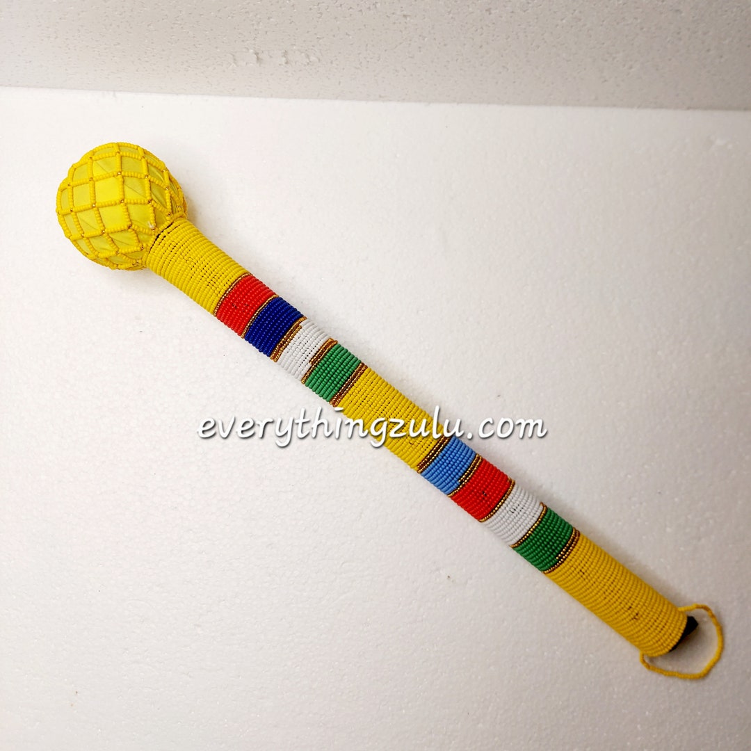 Beaded Zulu Knobkerrie - Etsy