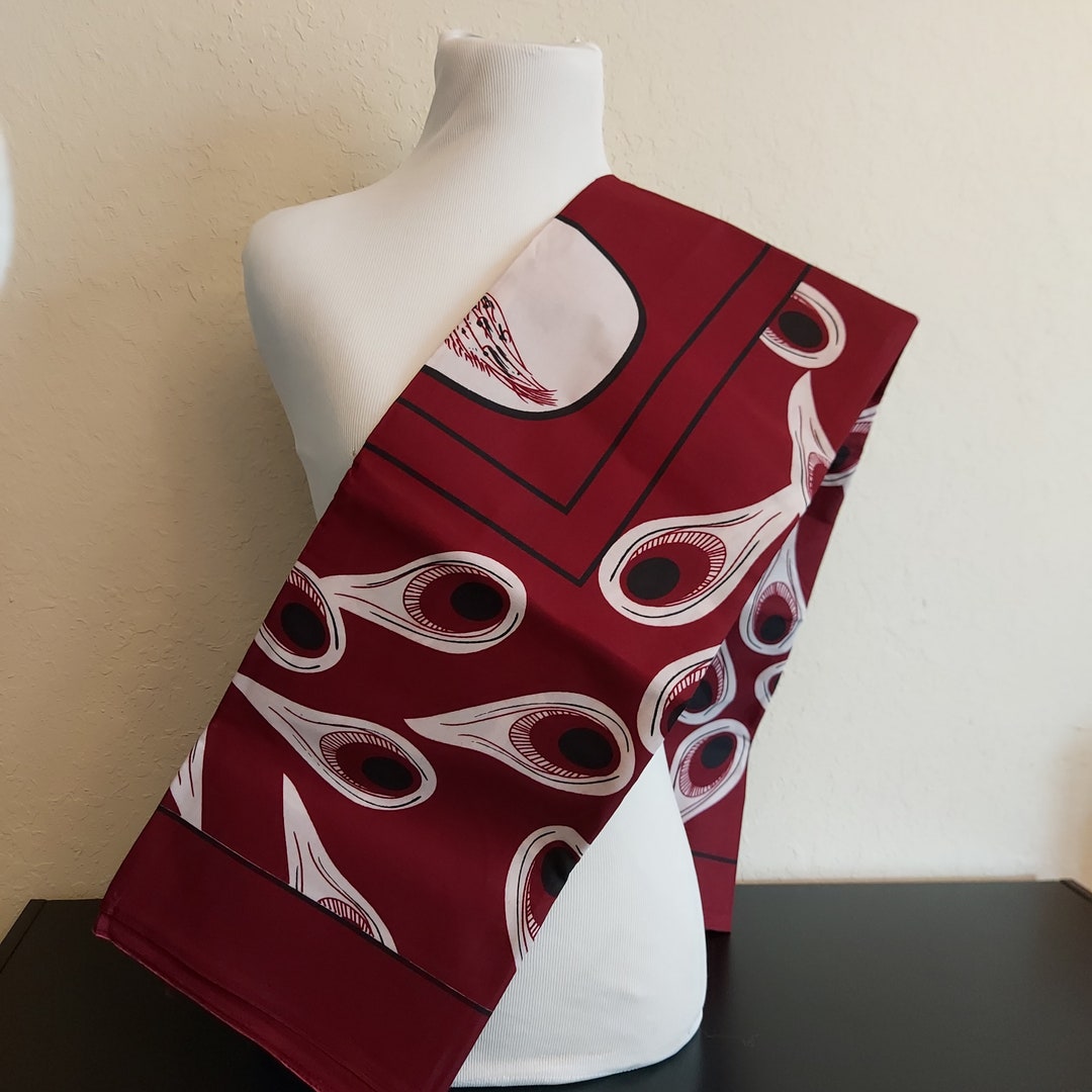 Maroon Peacock Ibhayi. Idlozi Fabric. African Spirituality - Etsy