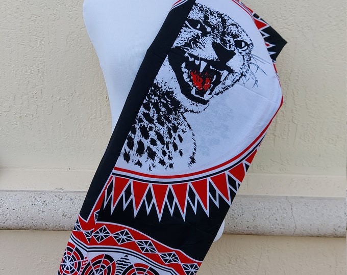 Black Cheetah. Idlozi Fabric. African Spirituality Fabric. Ibhayi ...