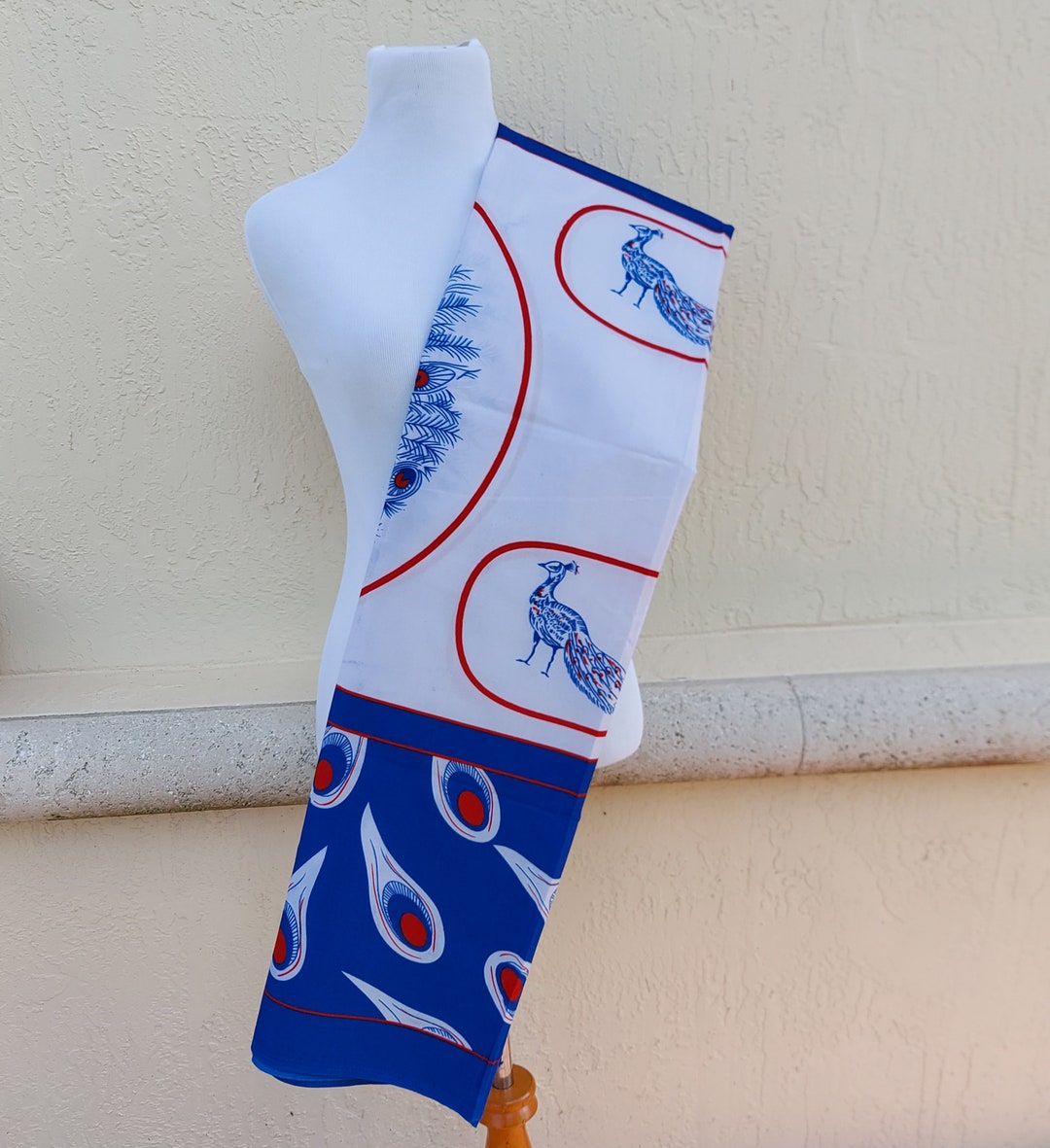 Blue Peacock Fabric. Idlozi Fabric. African Spirituality Fabric. Ibhayi ...