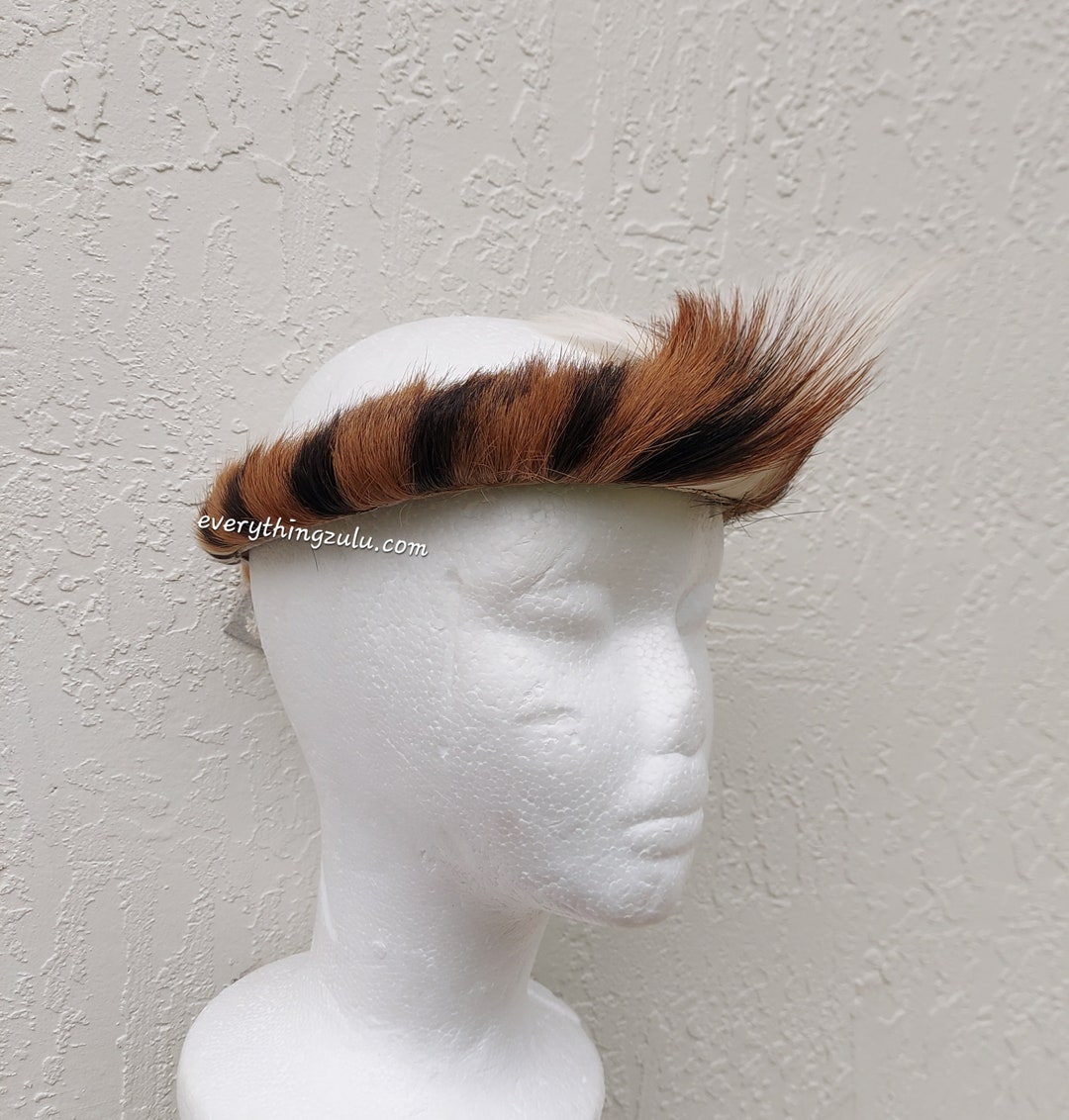 Zulu Warrior Umqhele.zulu Men Headgear. Umqhele. Zulu Men Crown. Zulu ...