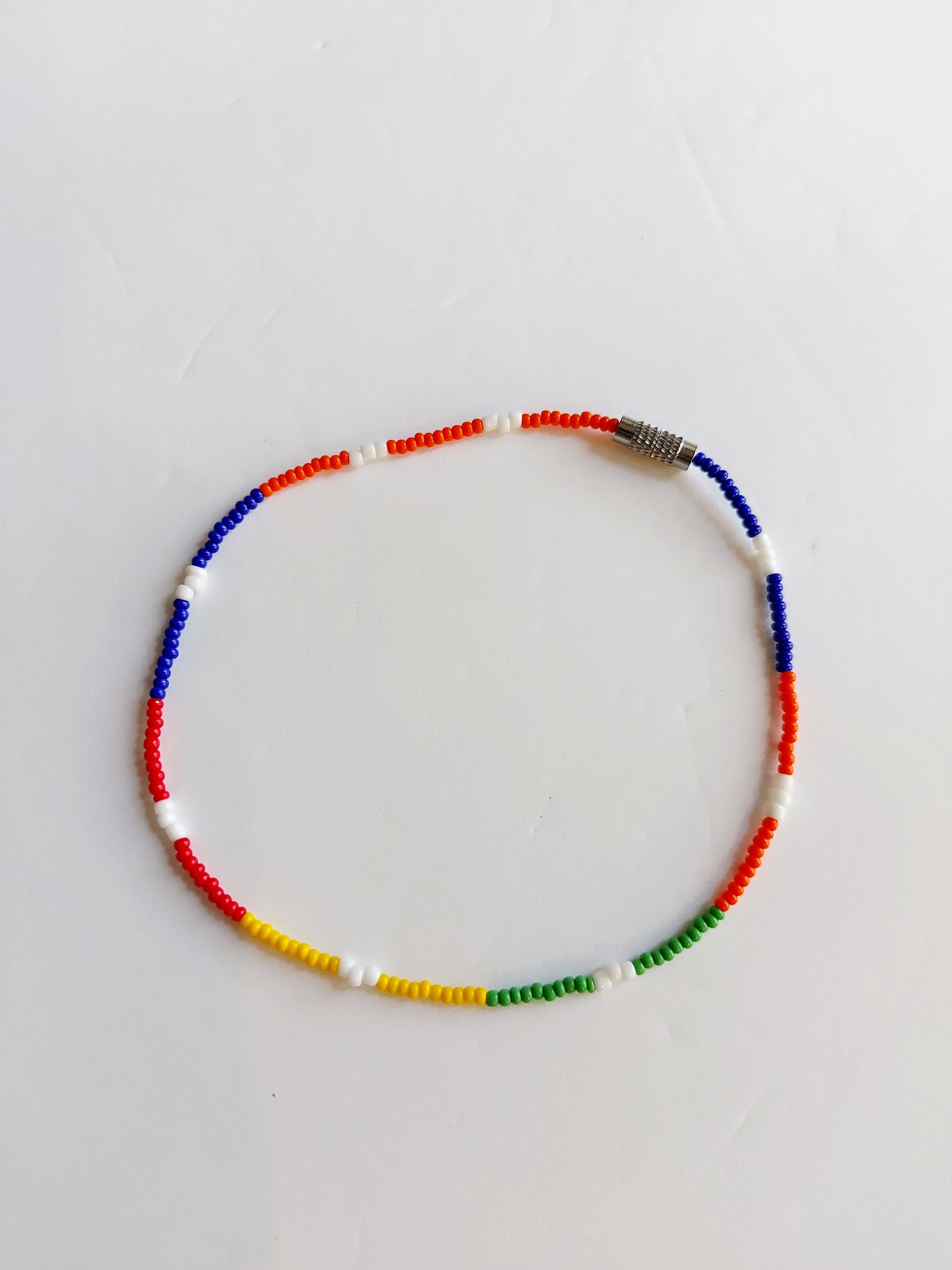 African Beaded Anklet. Beaded Anklet. 10 Beaded Anklet. - Etsy