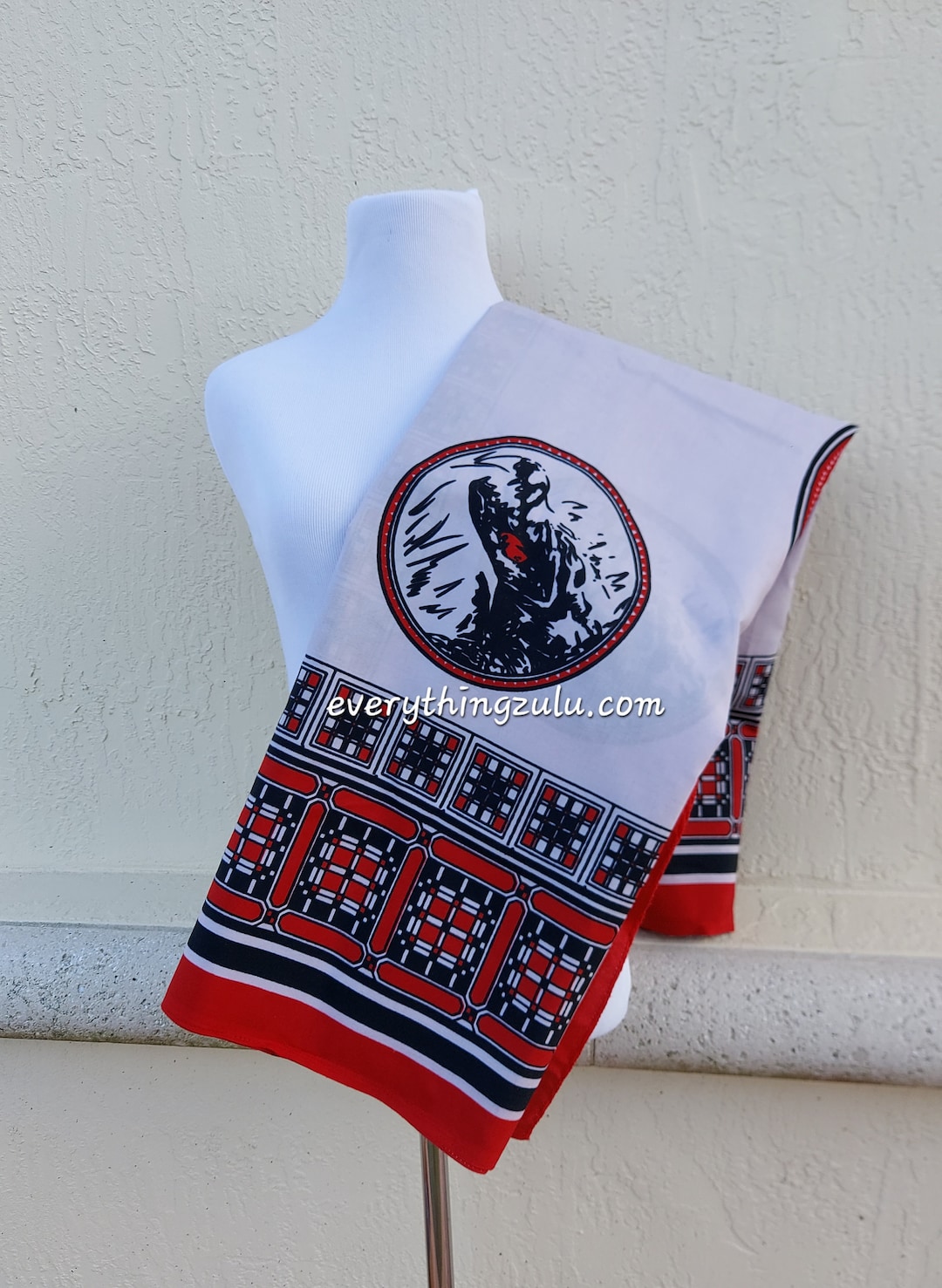 White Crocodile Idlozi Fabric. African Spirituality Fabric. Ibhayi ...