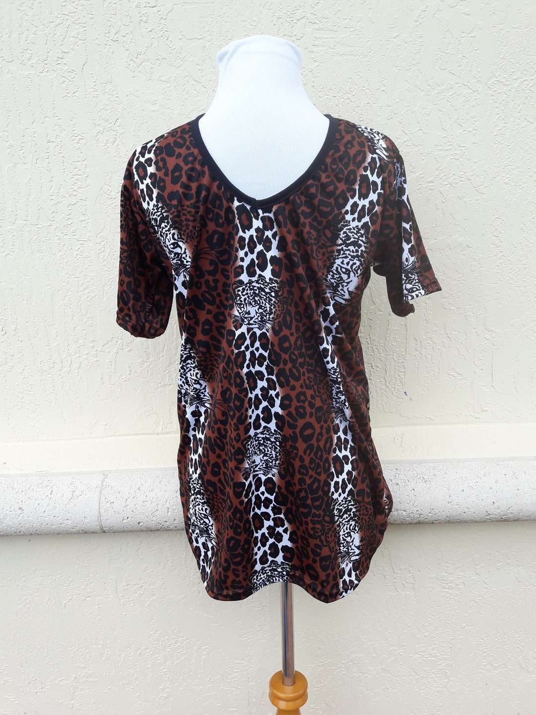 Zulu Warrior T-shirt.zulu Leopard Print Traditional Shirt. Zulu Shirt ...