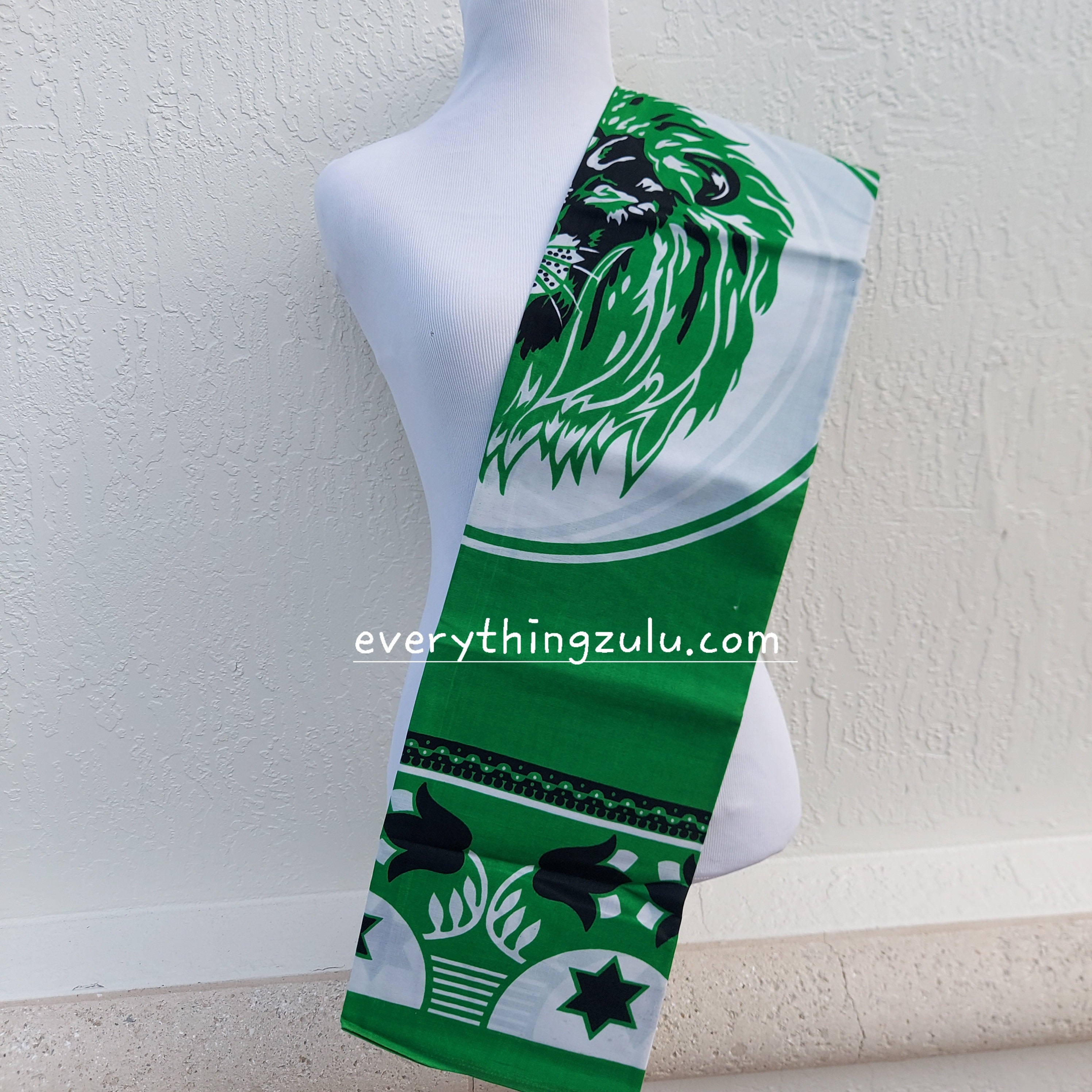 Green Lion. Idlozi Fabric. African Spirituality Fabric. Ibhayi ...