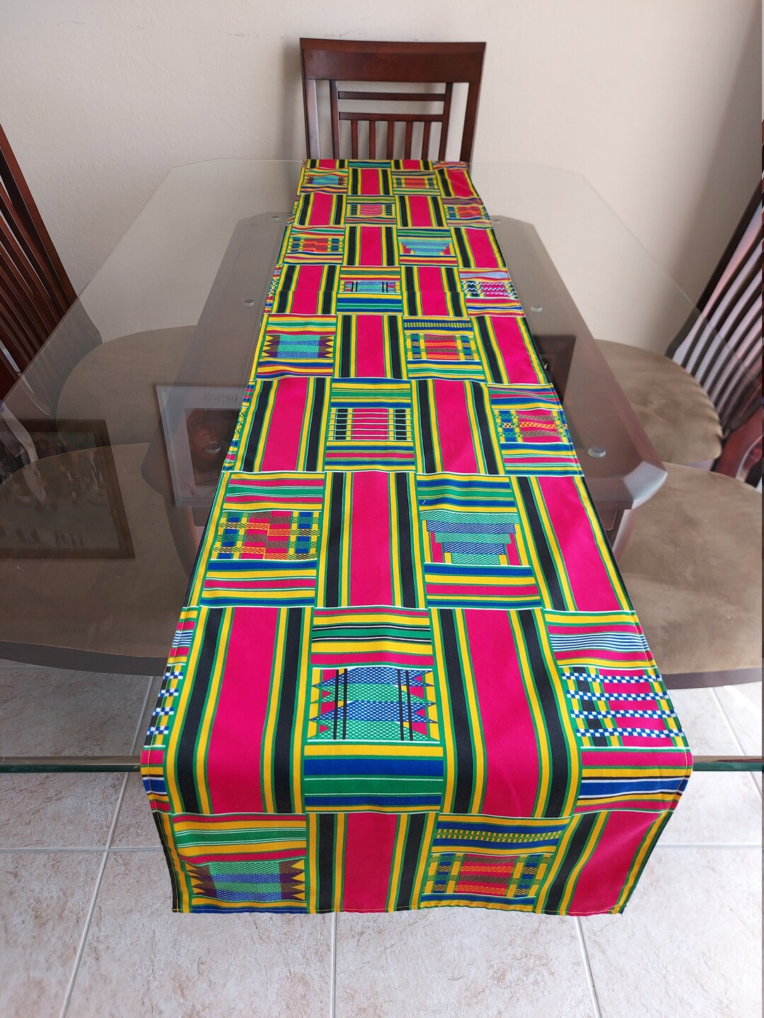 African Print Table Runner. Afrocentric Table Runner. African - Etsy