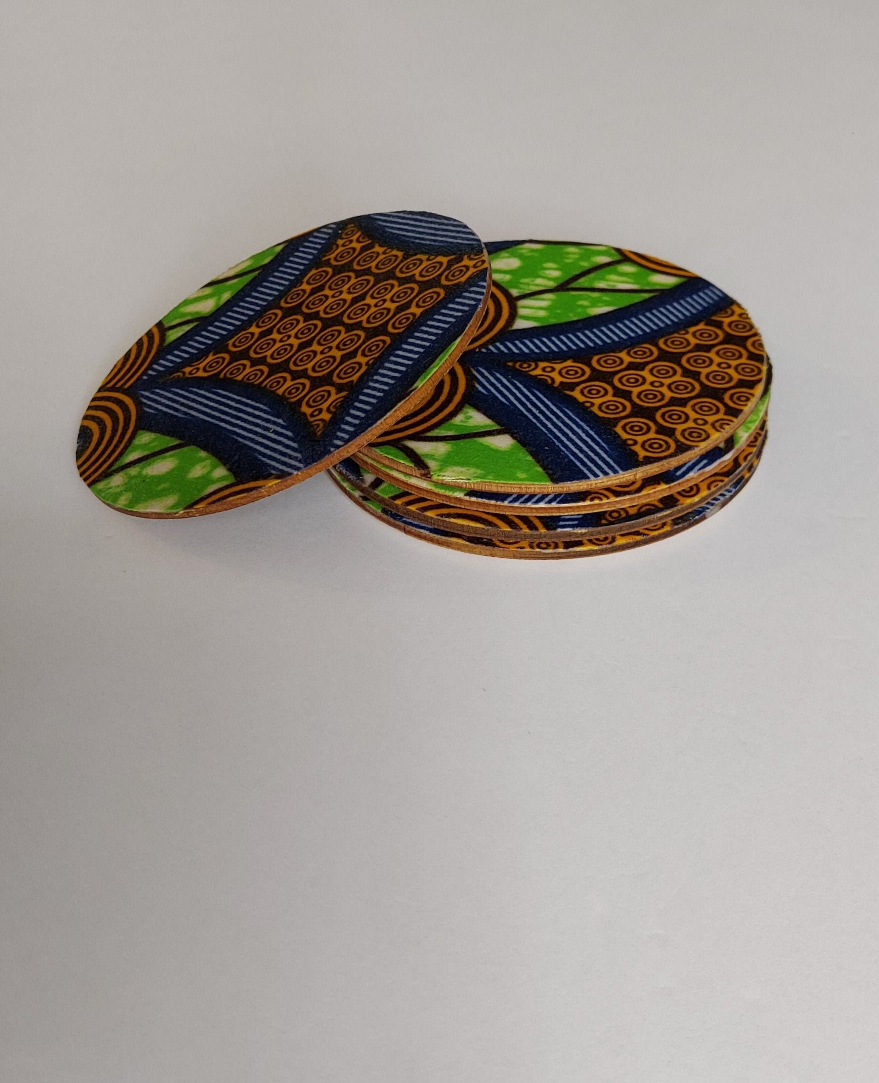 6 African Print Coasters. Ankara Coasters. Afrocentric - Etsy UK