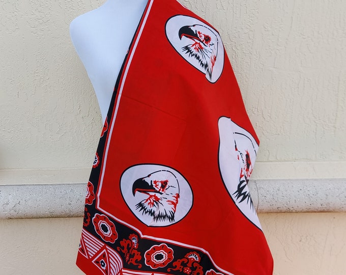 Red Eagle Face Ibhayi. Idlozi Fabric. African Spirituality Fabric ...