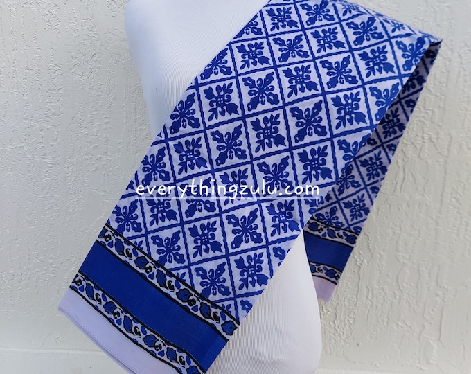 Blue Njeti Fabric. African Spirituality Fabric. Ibhayi Lamadlozi. Ndaue ...