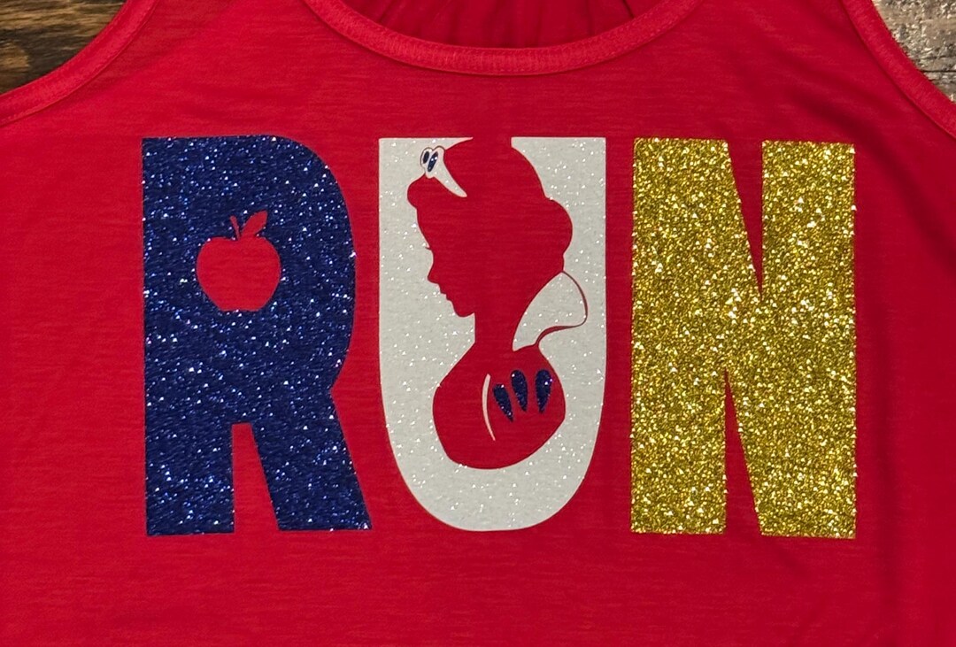 Disney Runner / Princesses Run Series Tank / Princess in Training / Red ...