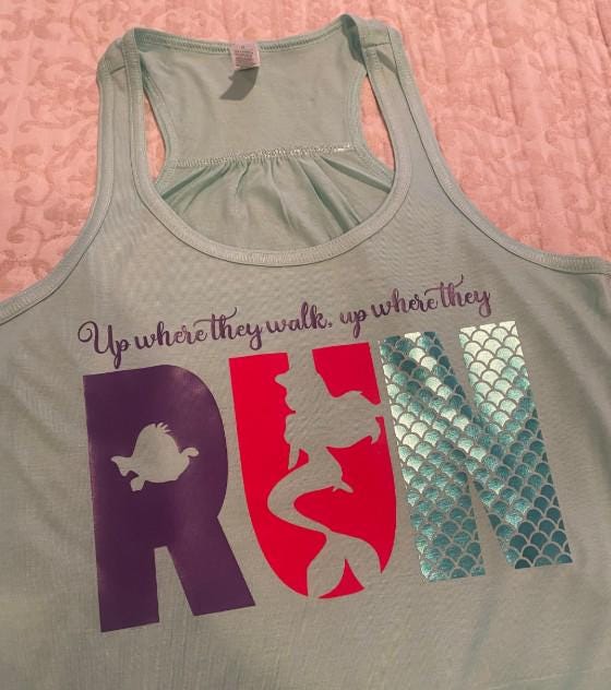 Disney Runner / SVG / Mermaid Run / Princess / RUN Disney Tank - Etsy
