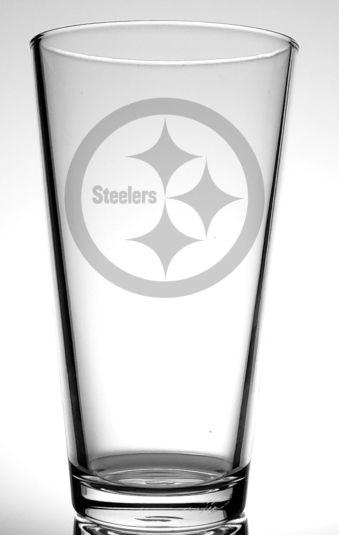 Pittsburg Steelers Pint Glass-logo Only-steelers Gift-steeler Nation ...