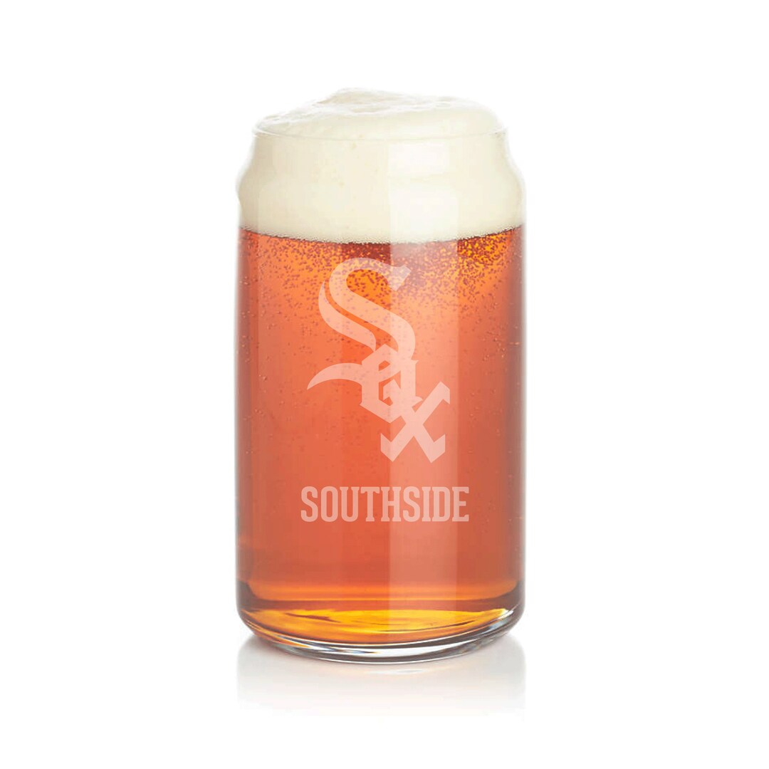 Chicago White Sox Beer Can Glass-custom Text-personalized-custom Gift ...