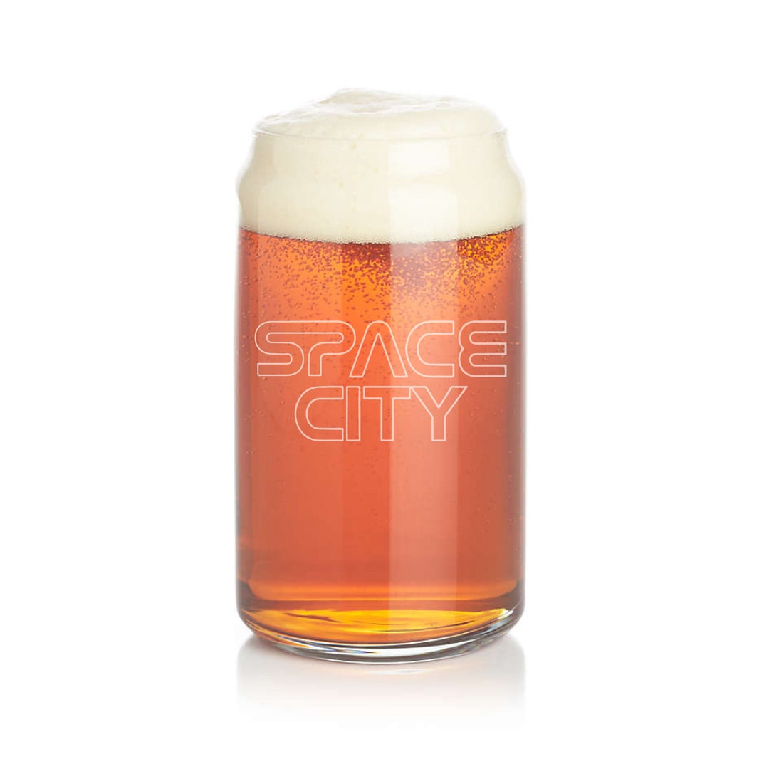 Houston Astros Glass Space City City Connect Series Etched Beer Can ...