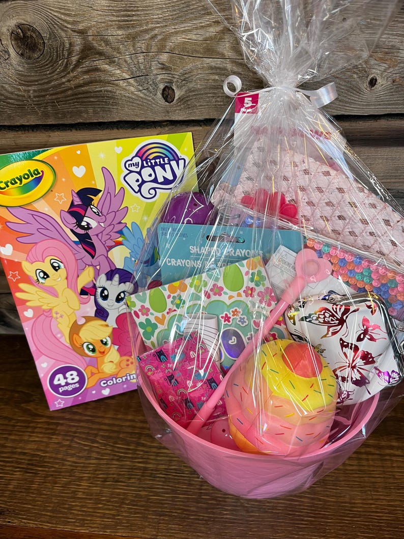 Girls Prefilled Easter Basket * My Little Pony * Unicorns * Filled Gift ...