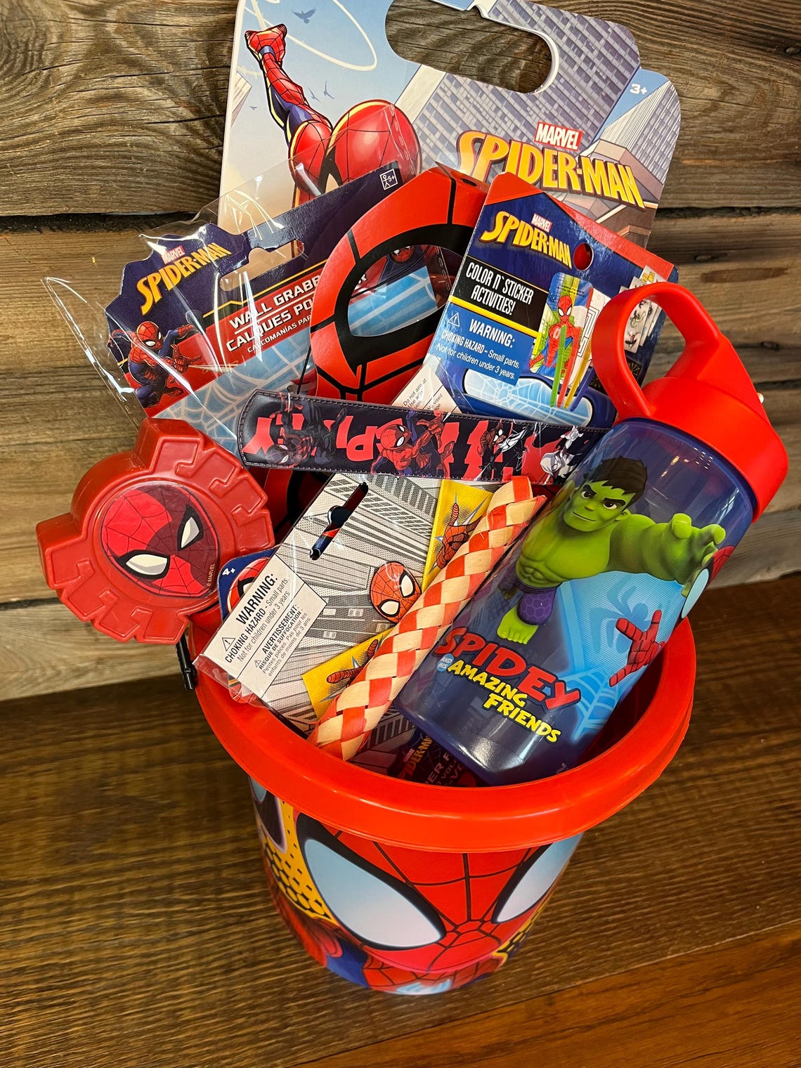 Spider-man Filled Easter Basket Alternative Sand Bucket * Prefilled ...