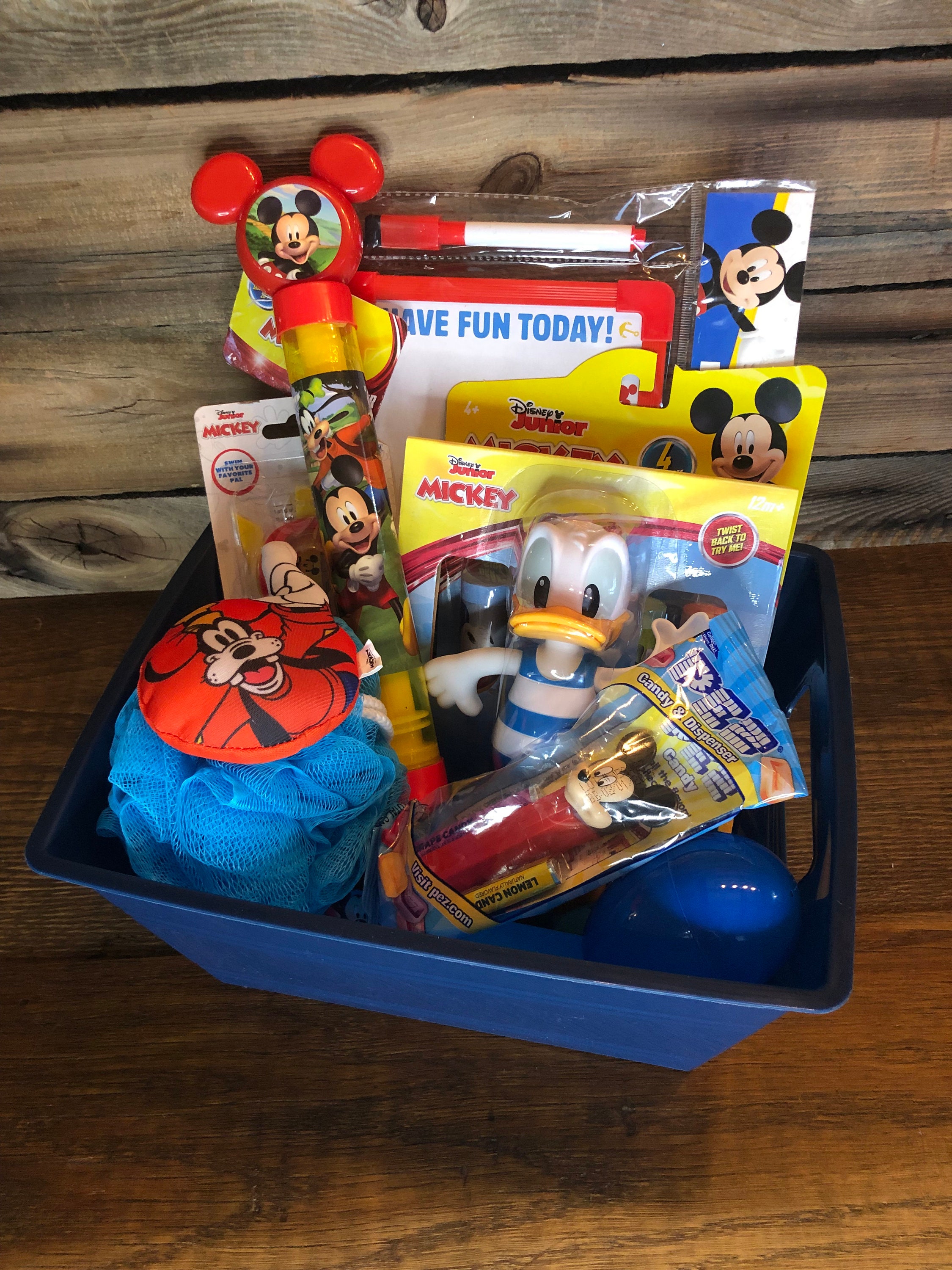 Mickey Mouse Filled & Personalized Boys Easter Basket Girls Easter ...