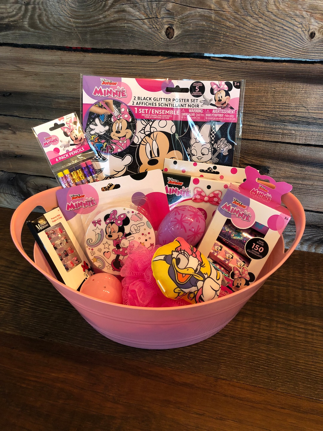 Girls Filled & Personalized Minnie Mouse Easter Basket * Pre-filled ...