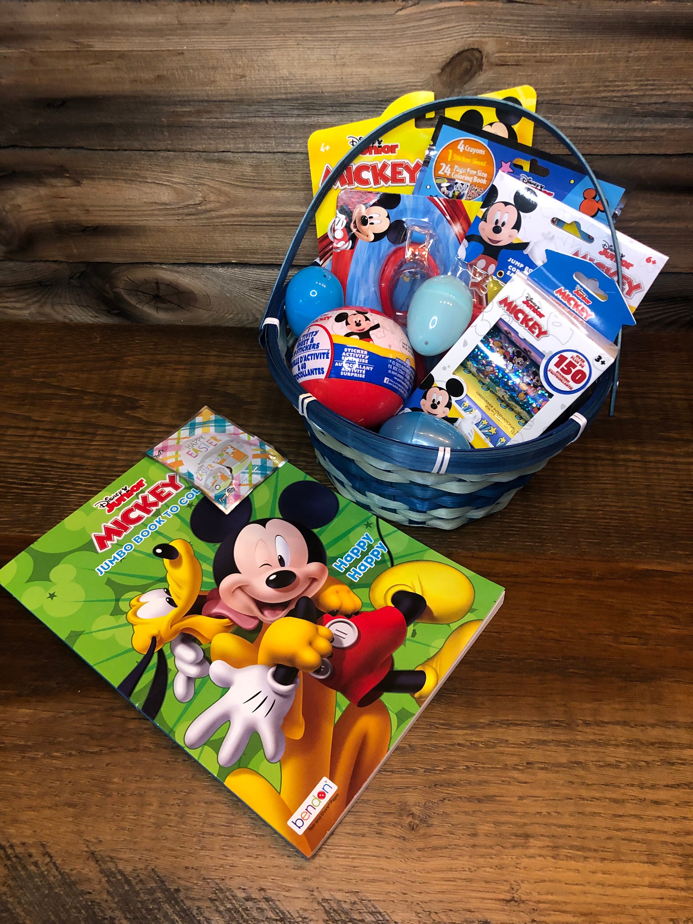 Mickey Mouse Filled Blue Easter Basket * Boys Prefilled Easter * Girls ...