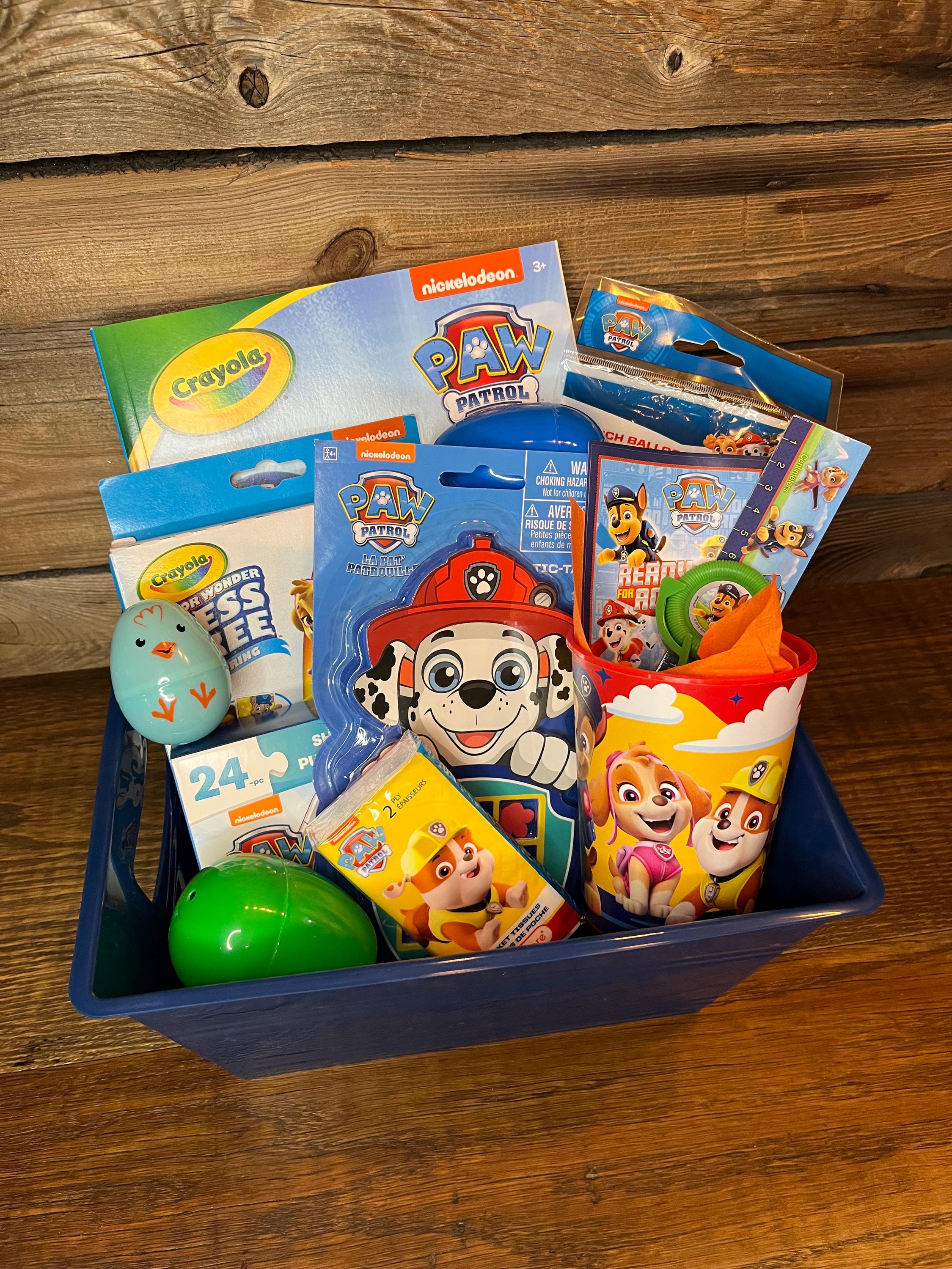 Paw Patrol Filled and Personalized Kids Easter Basket * Boys Prefilled ...