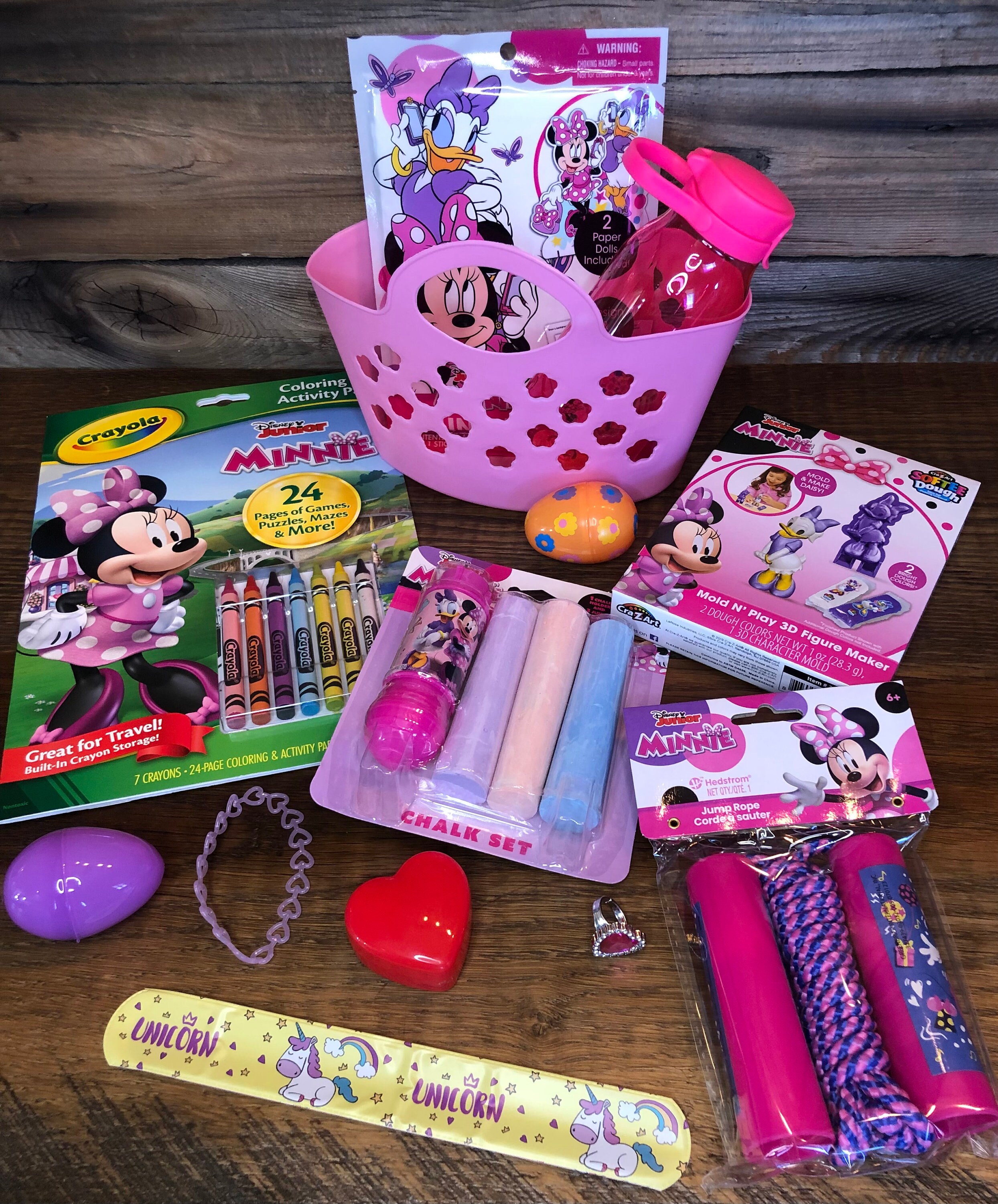 Minnie Mouse Filled Gift Basket * Summer * Easter * Prefilled Wrapped ...