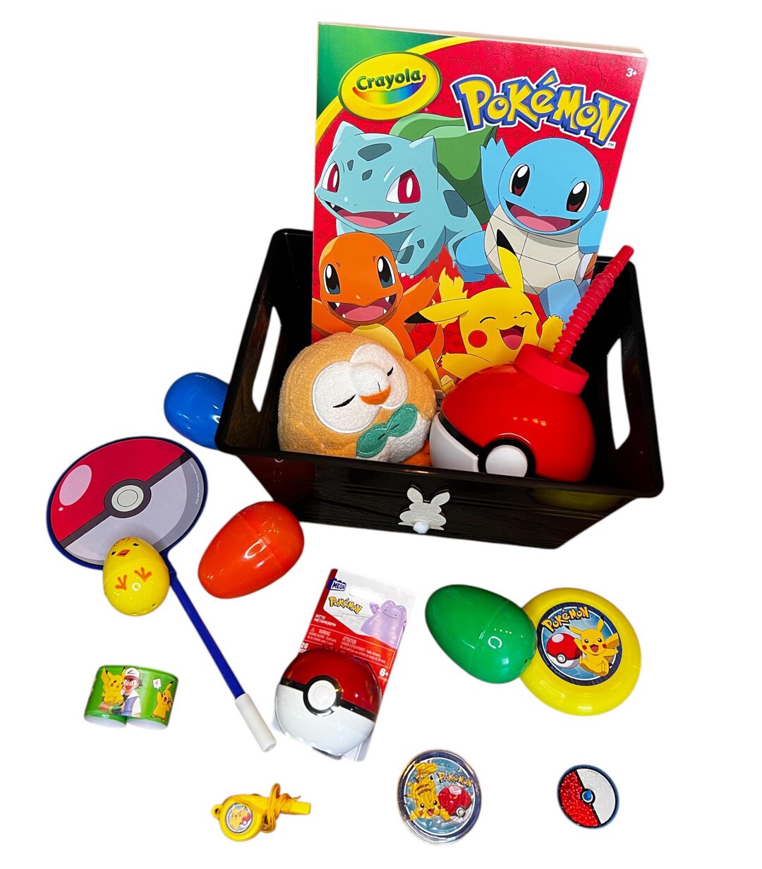 Pokémon Easter Basket With Plush Rowlet, Ready to Gift - Etsy