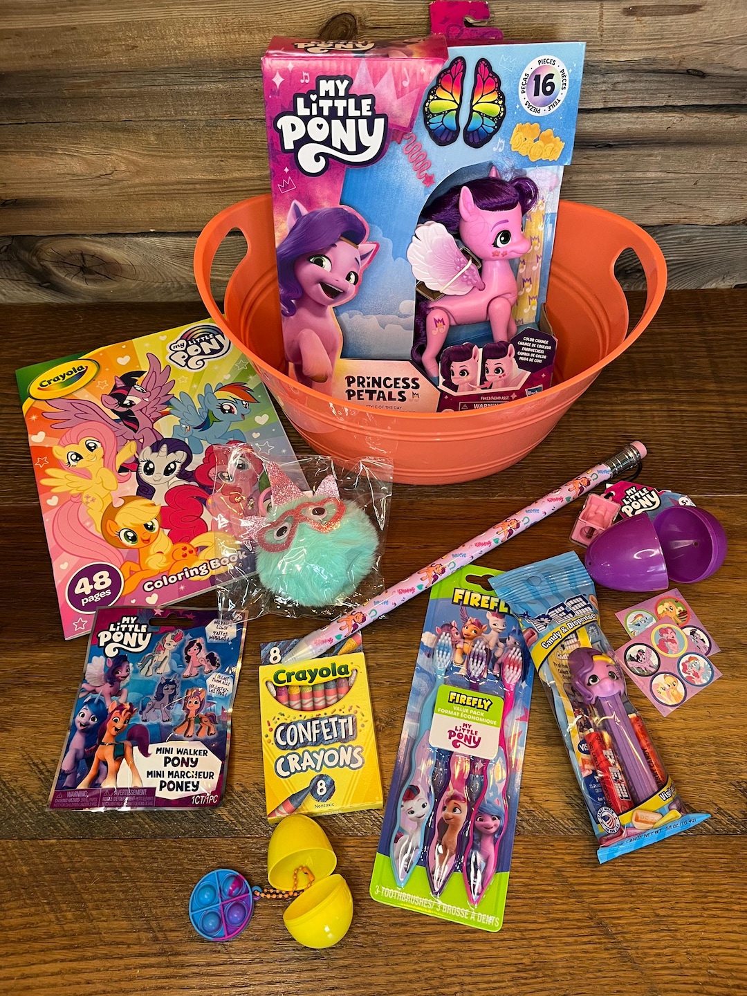 Girls My Little Pony Filled and Personalized Easter Basket * Girls Gift ...