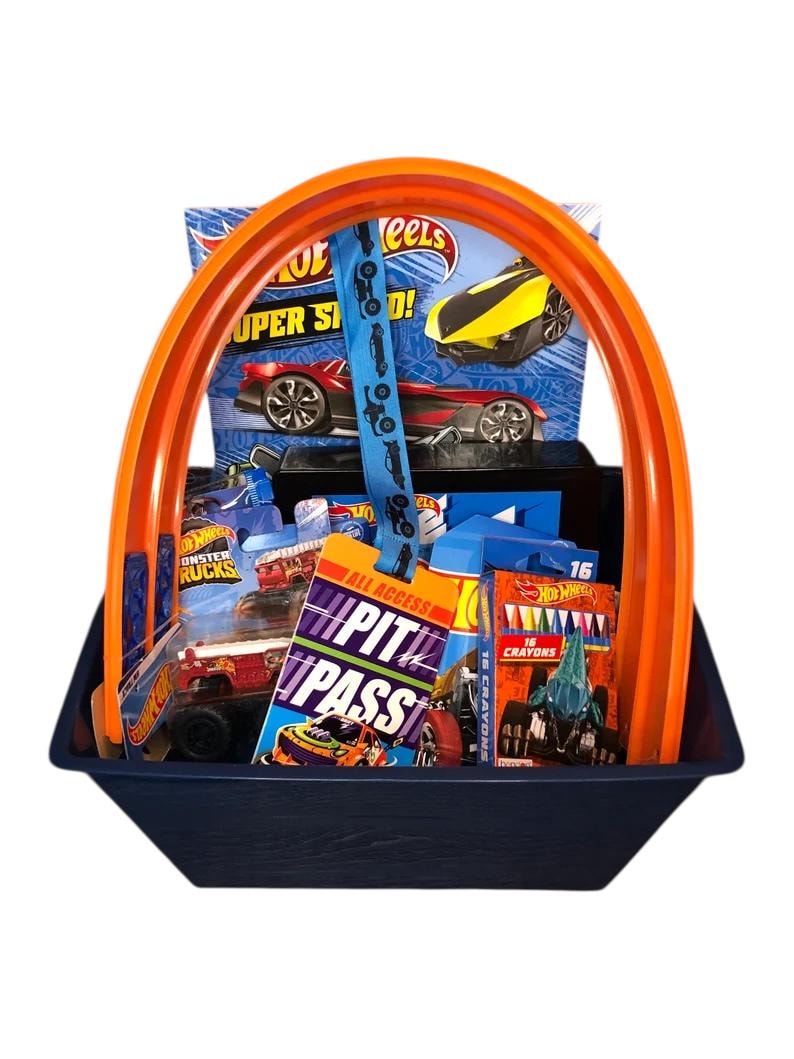 Personalized Hot Wheels Gift Basket, Boys Car Gift - Etsy