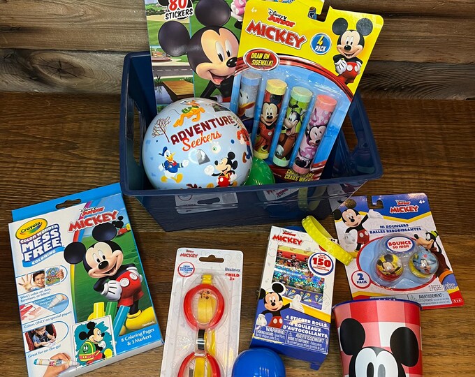 Mickey Mouse Filled and Personalized Easter Basket * Boys * Prefilled ...